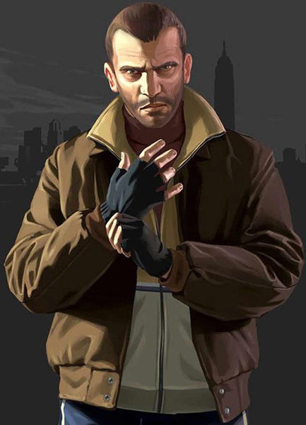 GTA IV Niko Bellic Bomber Leather Jacket | Out Class Jackets
