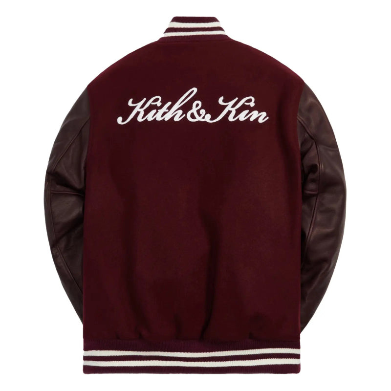 Kith for Golden Bear Maroon Varsity Jacket - Hani Leathers – Out Class ...